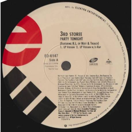 3RD STOREE - PARTY TONIGHT 4 VERSIONS FT R.L. OF NEXT & TREACH ...